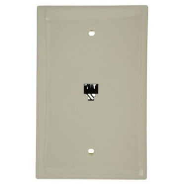 Ivory DUPLEX Phone Jack LARGE Midway Wall Plate Telephone 40588-I ...
