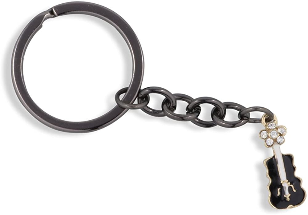Emerald Park Jewelry Bass Cello Musical Instrument Black Charm Keychain ...