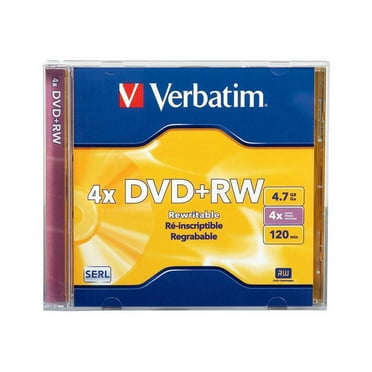 Verbatim 4.7GB 4X DVD+RW 30 Packs Spindle Disc Model 94834 - Walmart.com