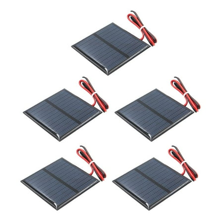Set of 5 Portable Mini Solar Charger Controller Solar Panel with Cable ...