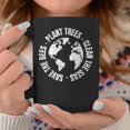 Earth Day Save Bees Plant Trees Clean Seas Environmentalist Coffee Mugs ...