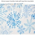 Christmas Gift Bags - White with Wreaths, Snowflakes and Trees (8 ...