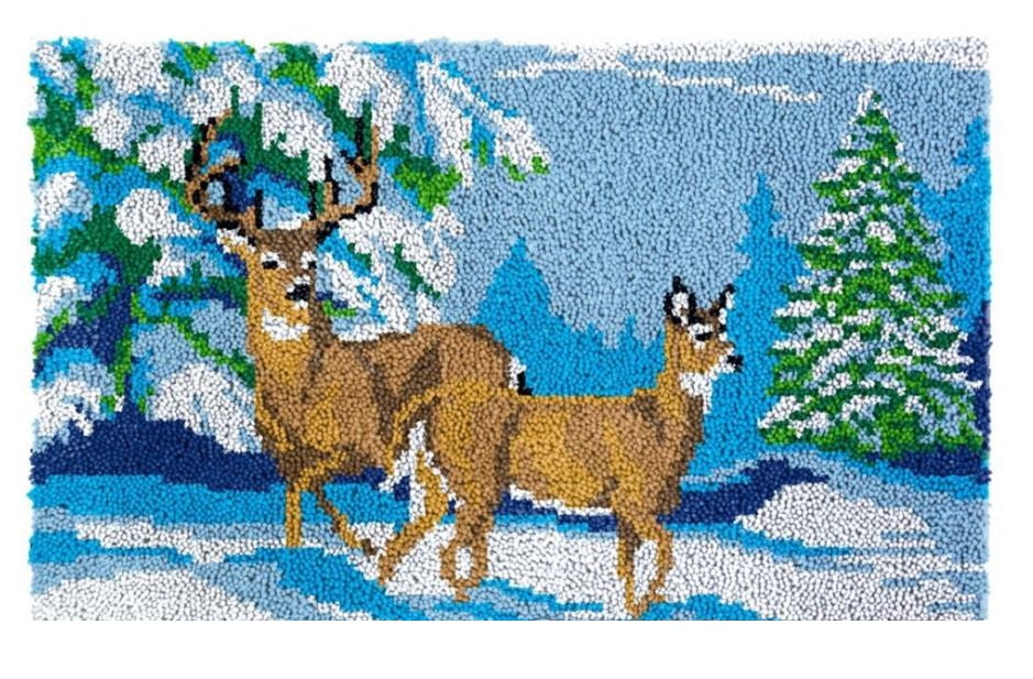 Rug Making Latch Hooking Kit | Mountain Deer - Walmart.com