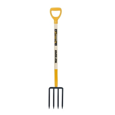Truper 7 in. W Steel 4 Spading Fork - Walmart.com