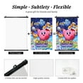 Kirby Deluxe Game Black Plastic Shaft Hanging Poster Canvas Wall ...