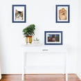 5x7 Navy Blue Picture Frames Natural Solid Wood Environmental Paint ...