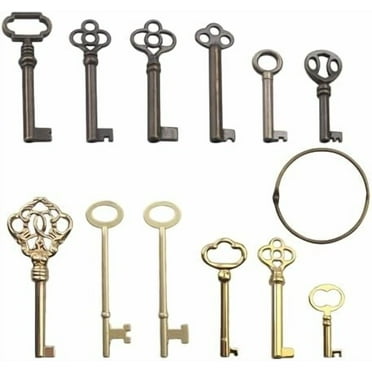 Skull Cast Iron Skeleton Keys With Antique Finish (Set of 5) - Walmart.com