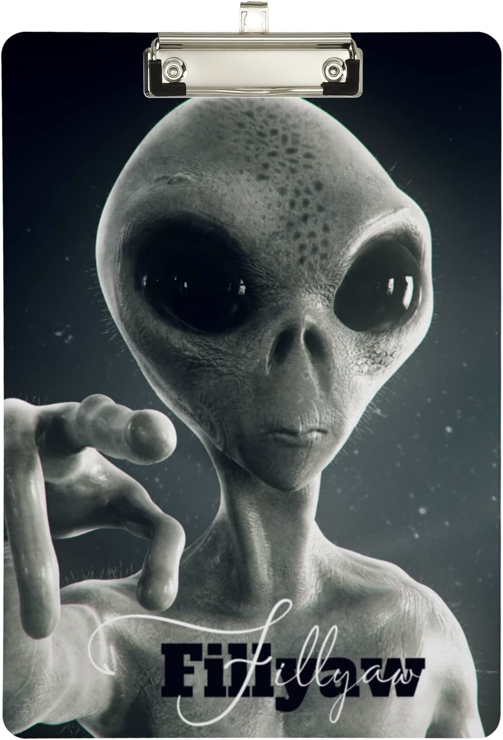 ZHANZZK Outer Space Alien Clipboard Hardboard Wood Nursing Clip Board ...