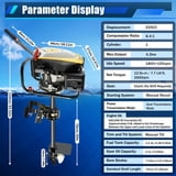 9HP 225cc Outboard Motor Marine Fishing Boat Engine Air Cooling System ...