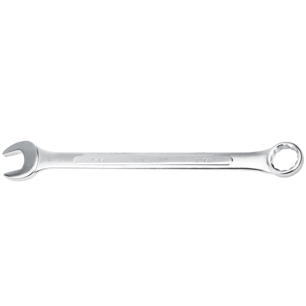 Powerbuilt 1-1/8 Inch Fully Polished SAE Raised Panel Combination ...