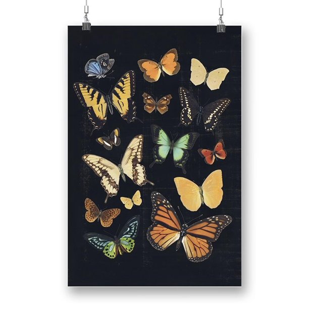 Collected Flutter Iii Poster - Victoria Barnes Designs, - Walmart.com