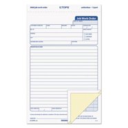 TOPS TOP4133 Spiralbound Service Invoices, 8 1/2 x 7-3/4, Two-Part ...