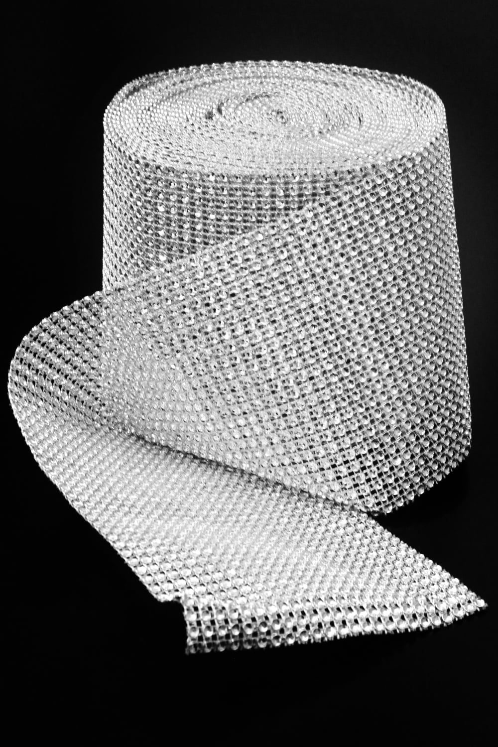 Rhinestone Mesh Roll (30ft) Approx. 4.5"W x 360"L - Silver - Walmart.com