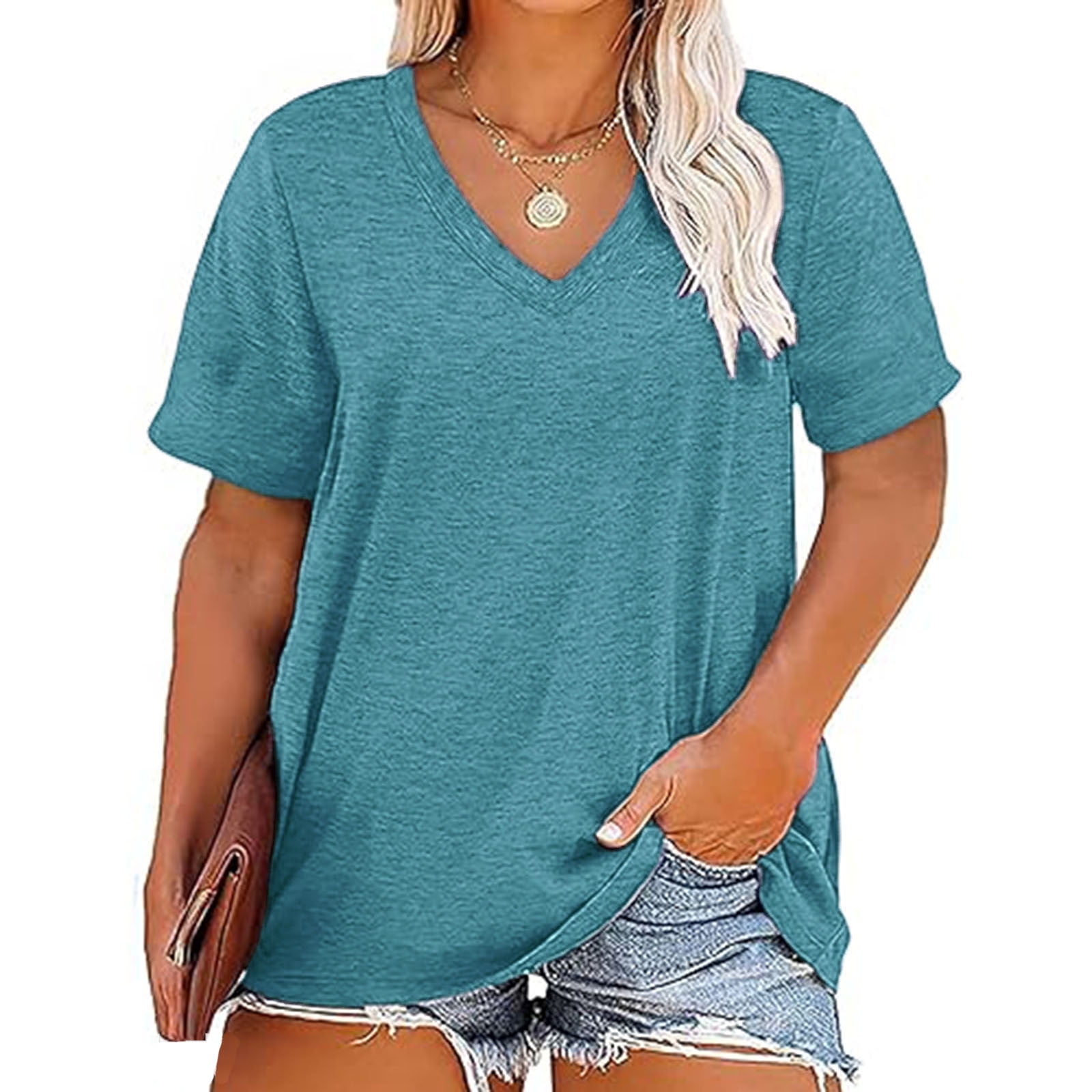 Click here for Lvhaogjob Tops For Women Plus Size Shirts V Neck S... prices