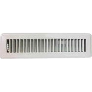 AMERICAN METAL PRODUCTS 413W2X12-R 2x12 White Floor Register - Walmart.com