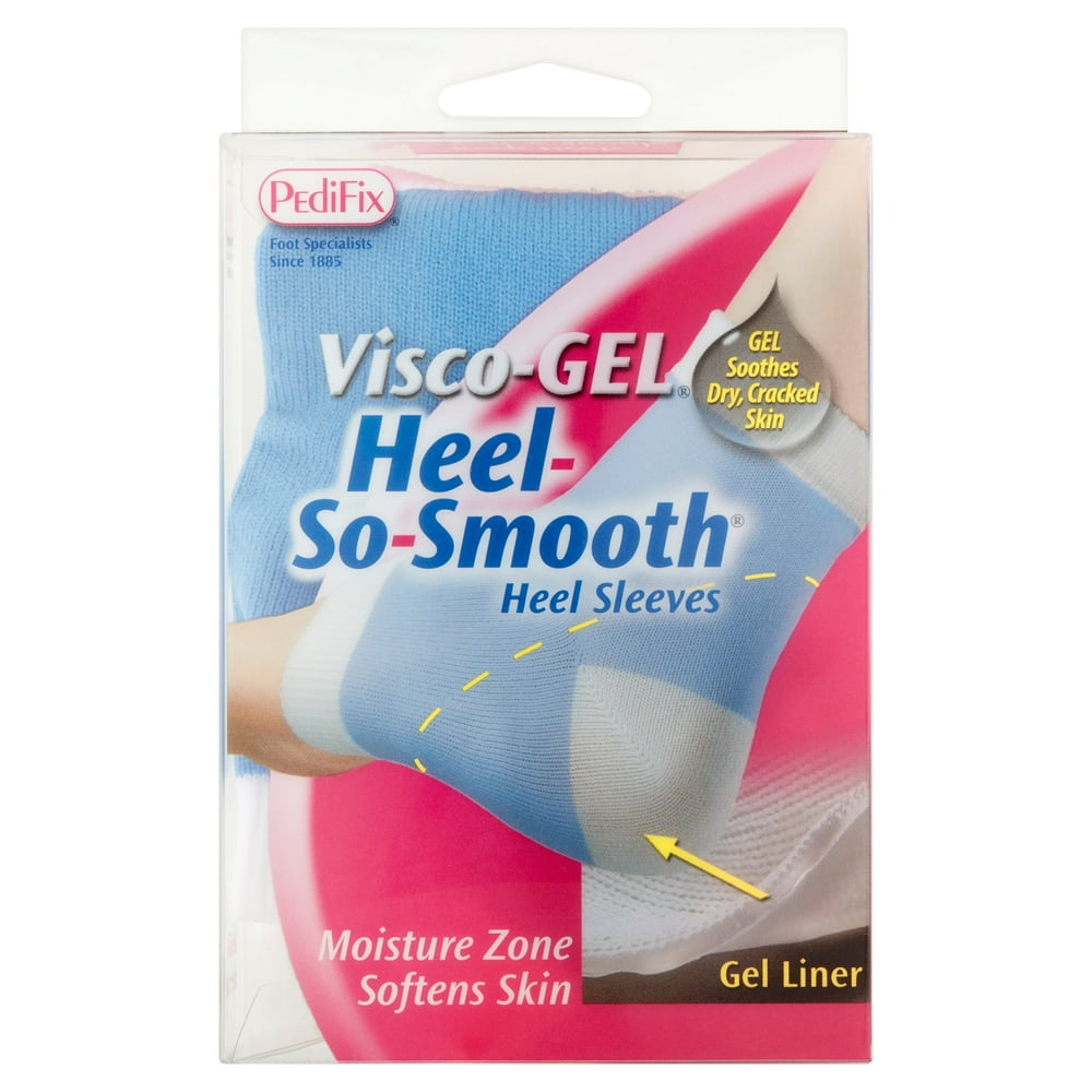 PediFix Visco-Gel Heel-So-Smooth Heel Sleeves 1 Pair - Walmart.com ...