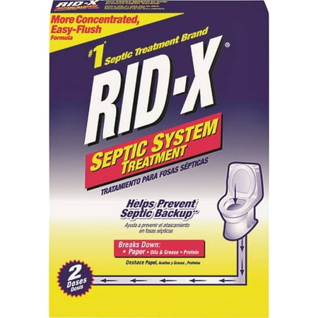 RID-X 1920080307 Septic Tank Cleaner, 19.6 oz, Light Brown, Powder ...