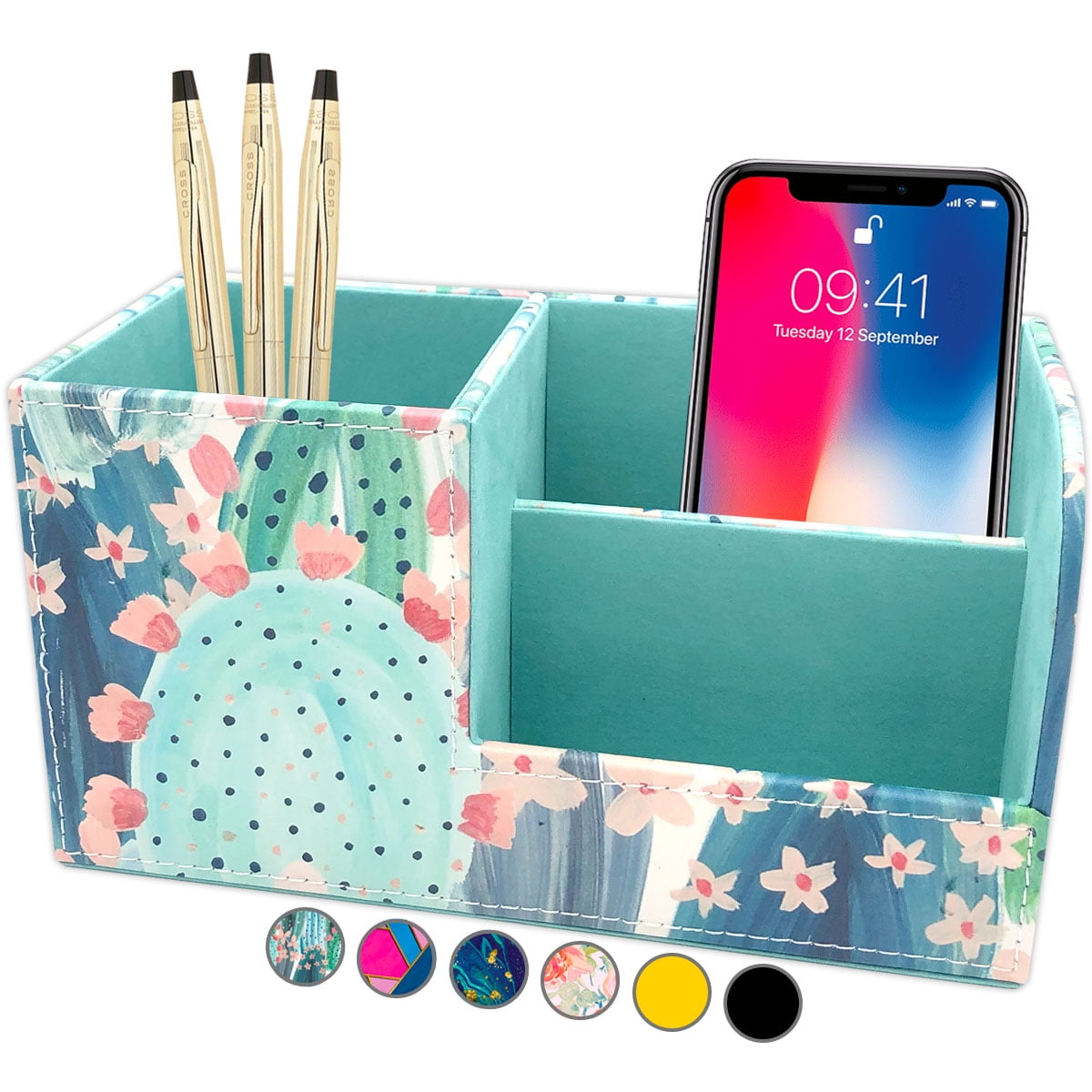 Buy French KOKO PU Leather Desk Organizer Cute Pen Holder Office Pencil buy-french-koko-pu-leather-desk-organizer-cute-pen-holder-office-pencil