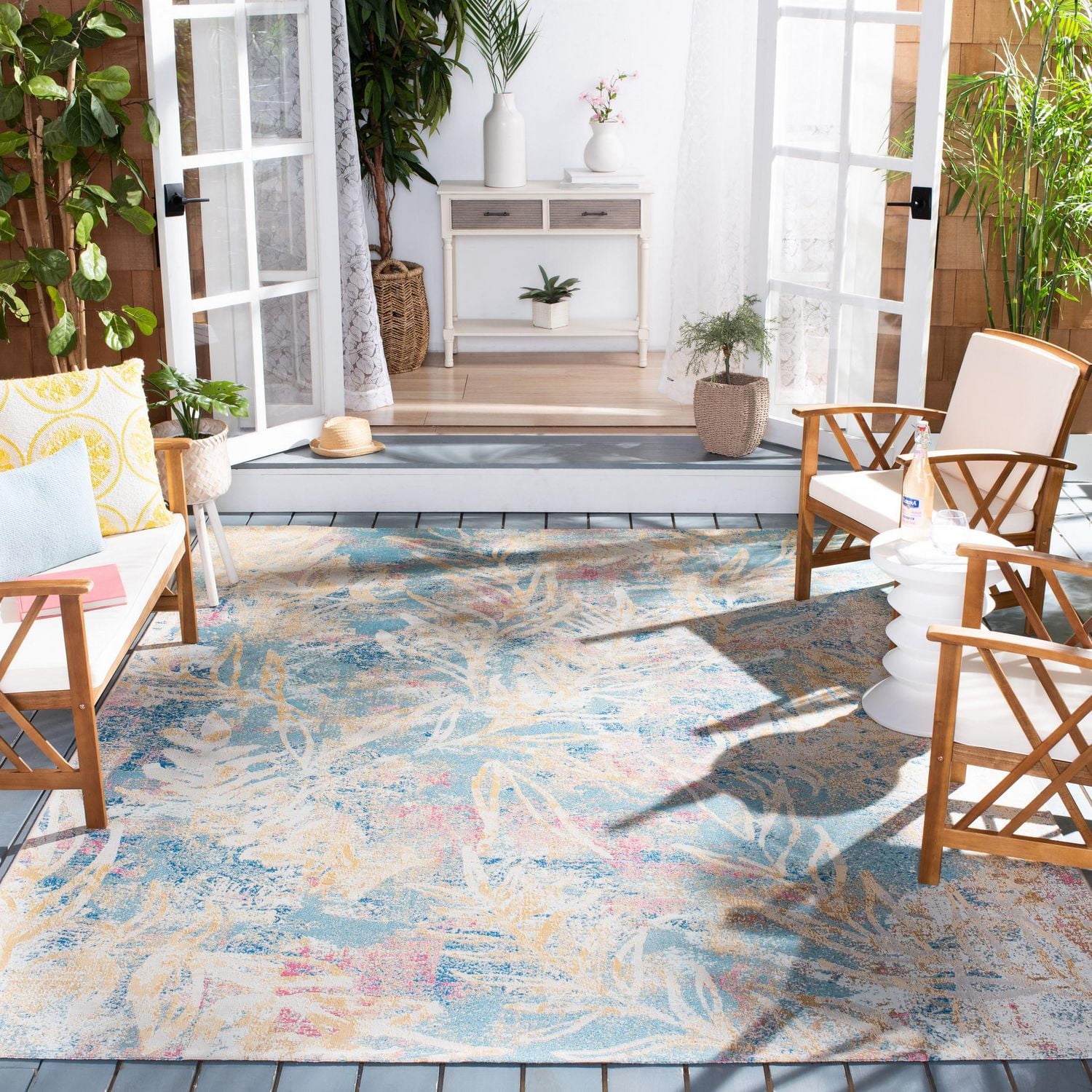 Click here for Safavieh Barbados Tobon Floral Indoor/Outdoor Area... prices