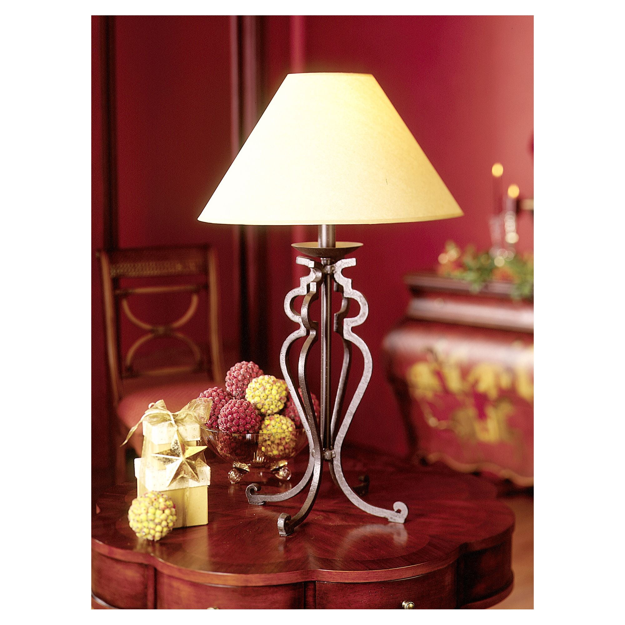 Buy Franklin Iron Works Rustic Table Lamp Open Scroll 30 Tall Wrought