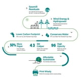 Elementree Sustainable Printer Paper, 8.5 x 11 inches, 4000 Sheets for ...