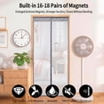 Charcrocsm Magnetic Screen Door, 35 x 90 in, Retractable Screen Door ...