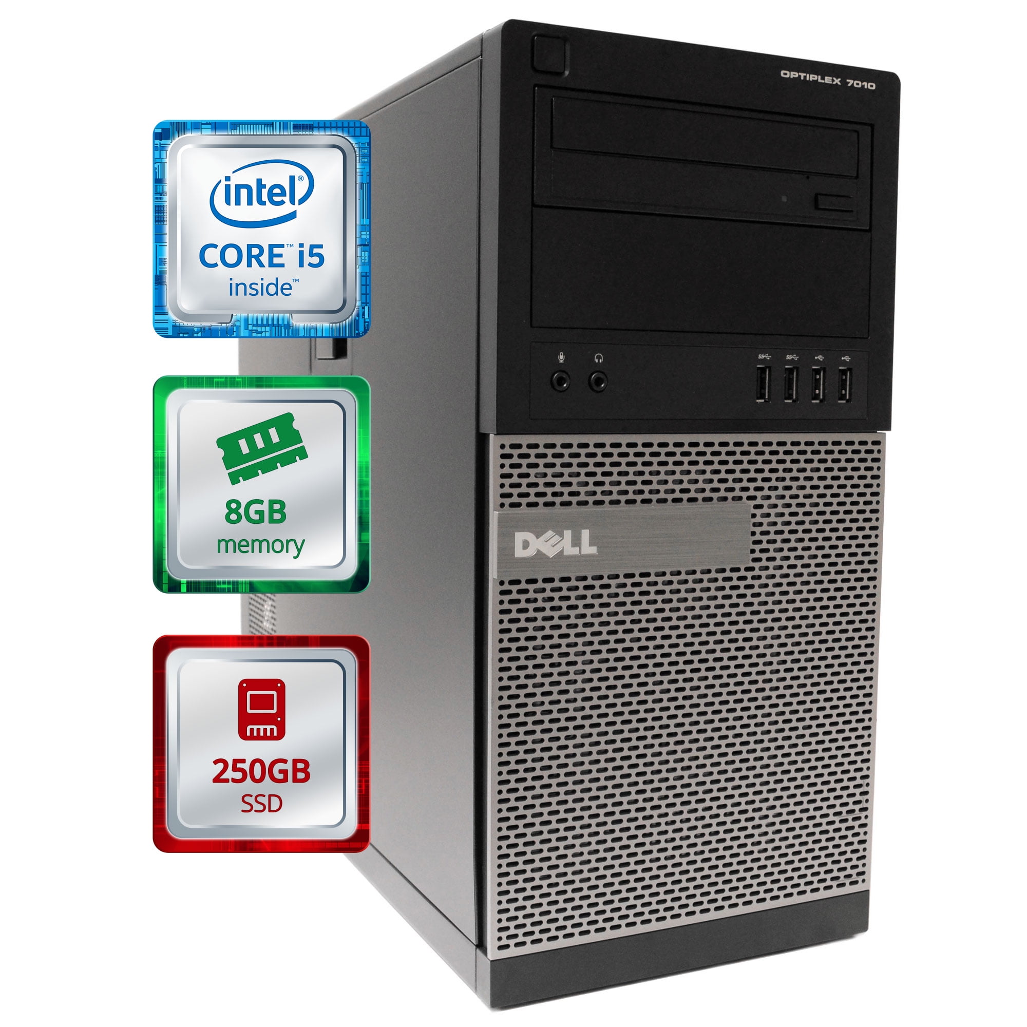 Dell Optiplex 7010 Desktop Computer Tower Quad Core Intel I5 3 5ghz