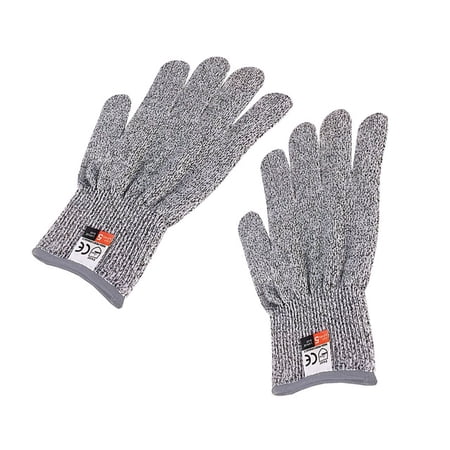 HUSERYT 1 Pair HPPE Kitchen Gardening Hand Protective Gloves Butcher ...