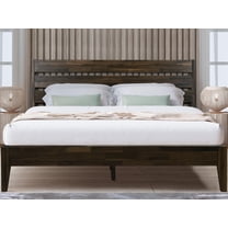 Acacia Callisto Solid Wood Bed Frame with Headboard, Signature ...