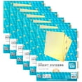 Pen+Gear Insertable Paper Divider, 5-Tab, Clear Tabs, Buff Color Paper ...
