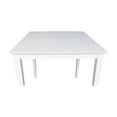 Solid Wood 36 inch Square Dining Table in White - Walmart.com