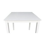 Solid Wood 36 inch Square Dining Table in White - Walmart.com