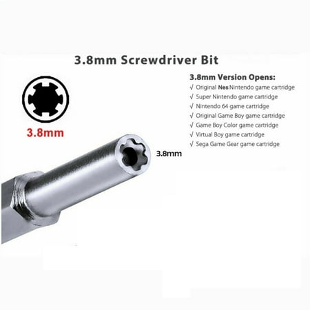 3.8mm +4.5mm Orange Screwdriver Bit for NES SNES N64 for Game Boy Tool ...