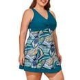 Summer Mae Womens Plus Size Swimsuits With Shorts One Piece Bathing