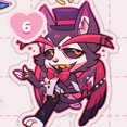 Hazbin Hotel charms keychains & stickers | alastor, valentino, vox ...