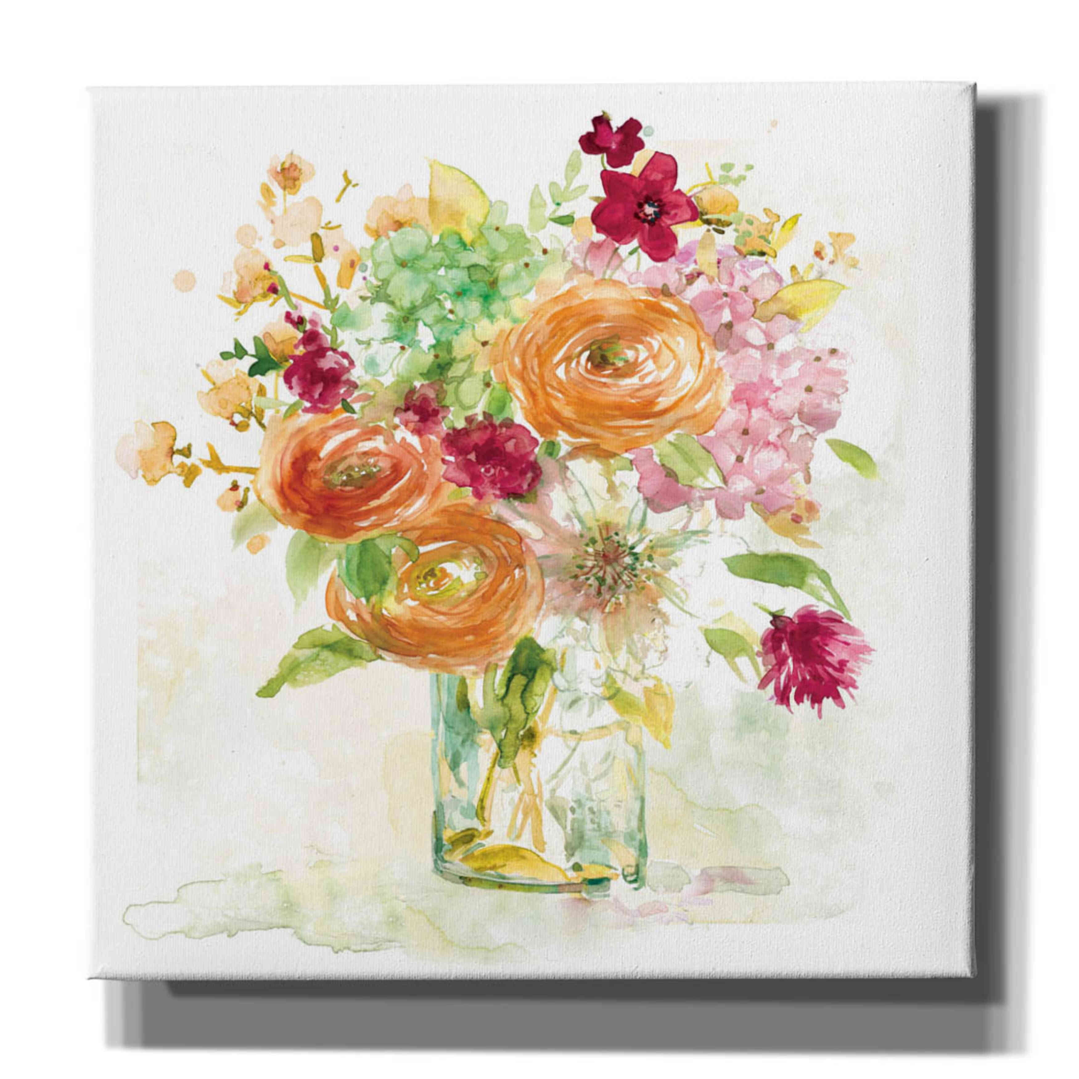 Epic Graffiti 'Garden Jar 6' by Jadei Graphics, Canvas Wall Art, 18"x18 ...