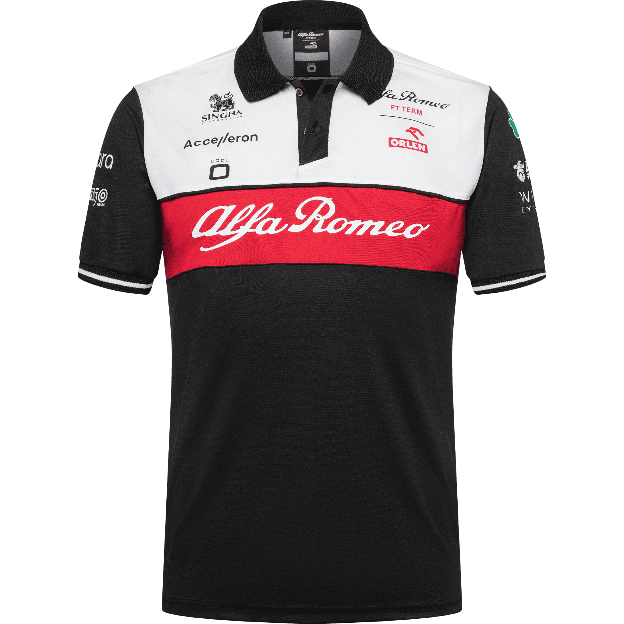 Alfa Romeo Racing F1 2022 Men's Team Polo Shirt - Black - Walmart.com