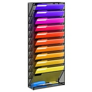 X-cosrack Wall Organizer for Office, Metal Hanging Wall File Organizer ...