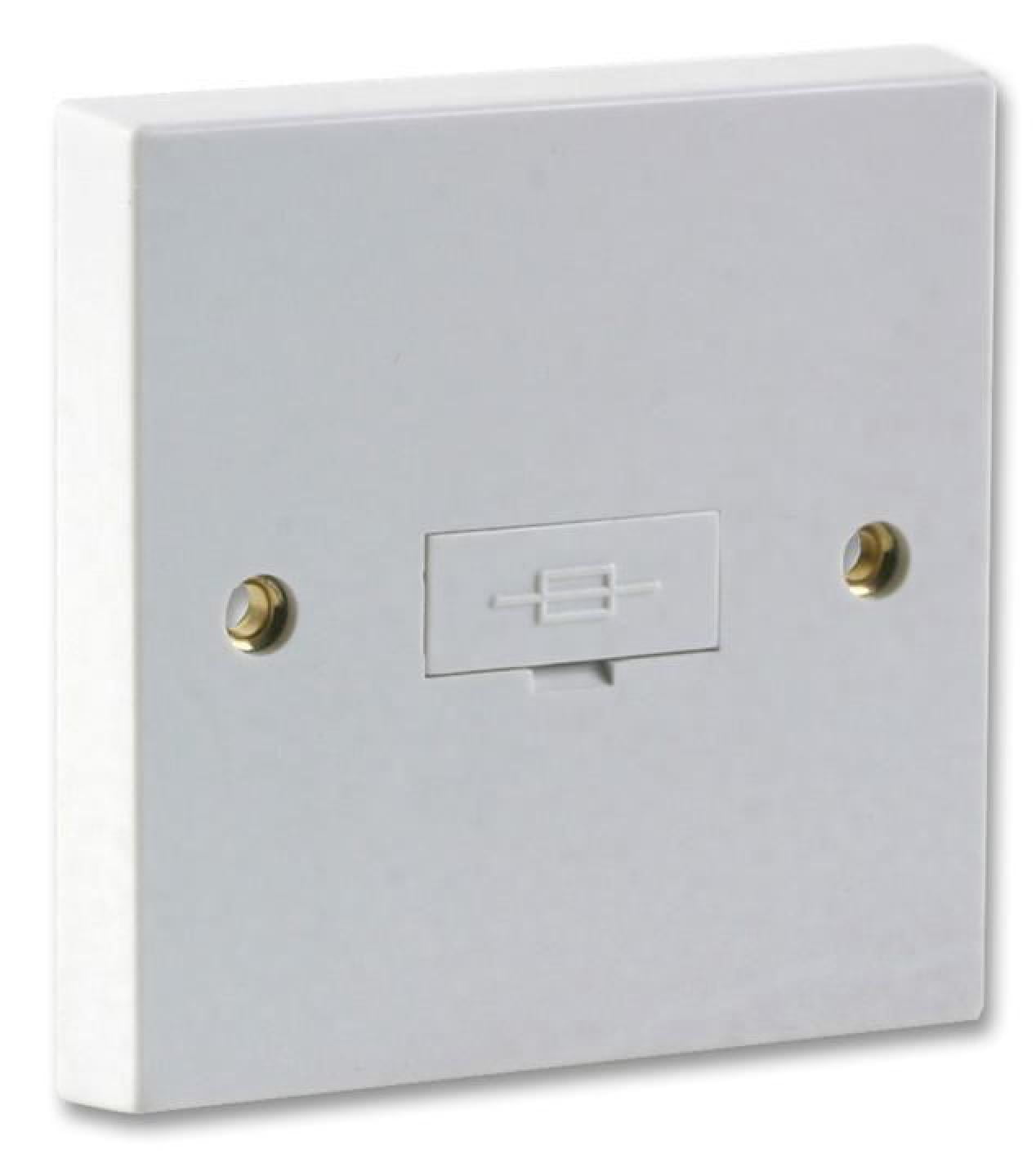 PRO ELEC - Fused Connection Unit, White, Unswitched - Walmart.com