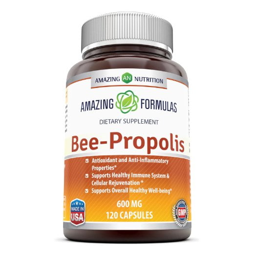 Amazing Formulas Bee Propolis 600 Mg 120 Capsules - Walmart.com