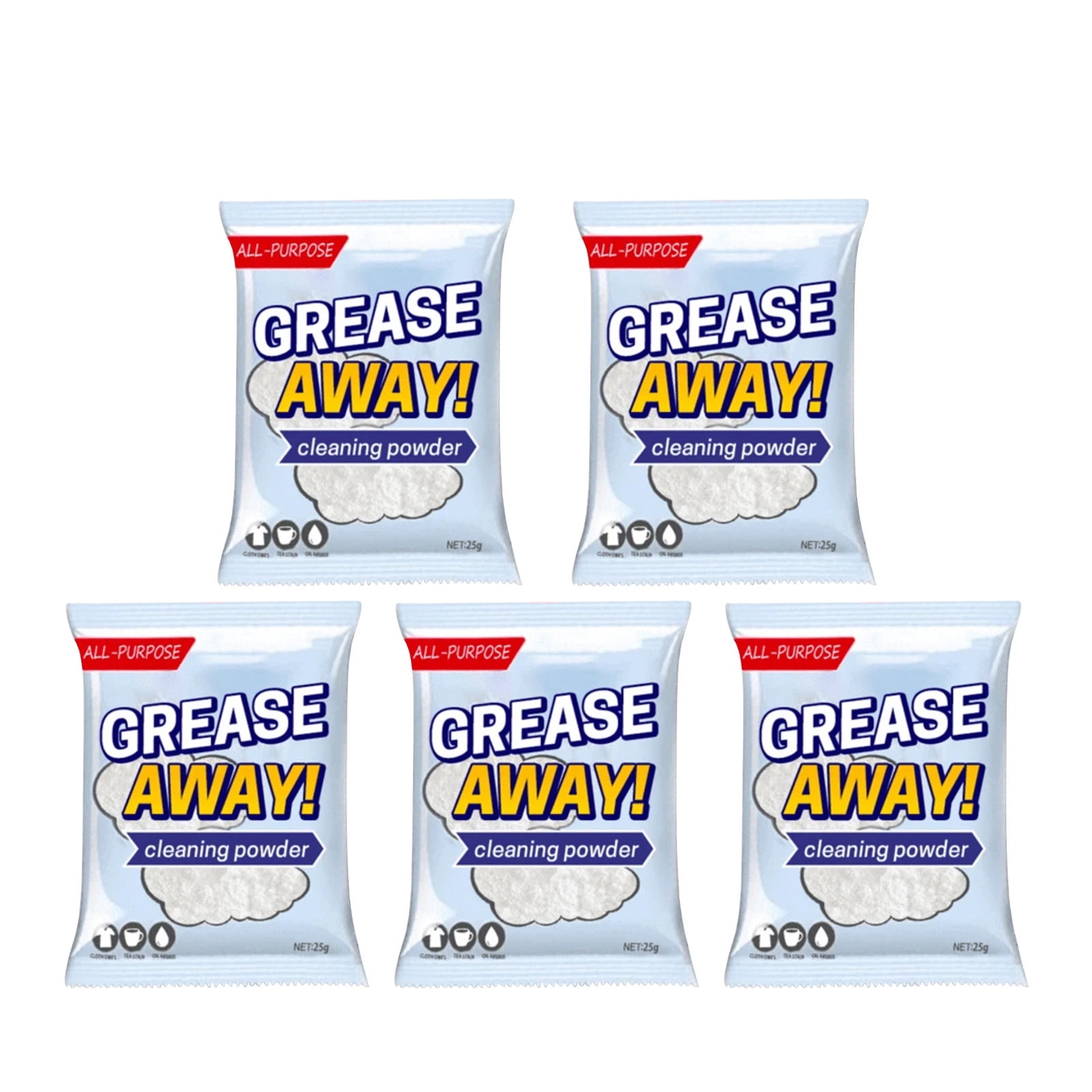GreaseAway Powder Cleaner All-Purpose Cleaning Powder Multi-Purpose ...