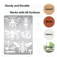 8 Styles Bee Stencils Reusable Metal Honeycomb Honey Stainless Steel ...