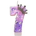 Birthday Candle Number Candle Crown Princess Cake Decoration Candle for ...