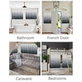Abstract Gray Gradient Short Blackout Curtains 36 Inch Long,Natural ...