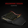 RedThunder One-Handed RGB Gaming Keyboard and Mouse Combo, 35 Keys Mini ...