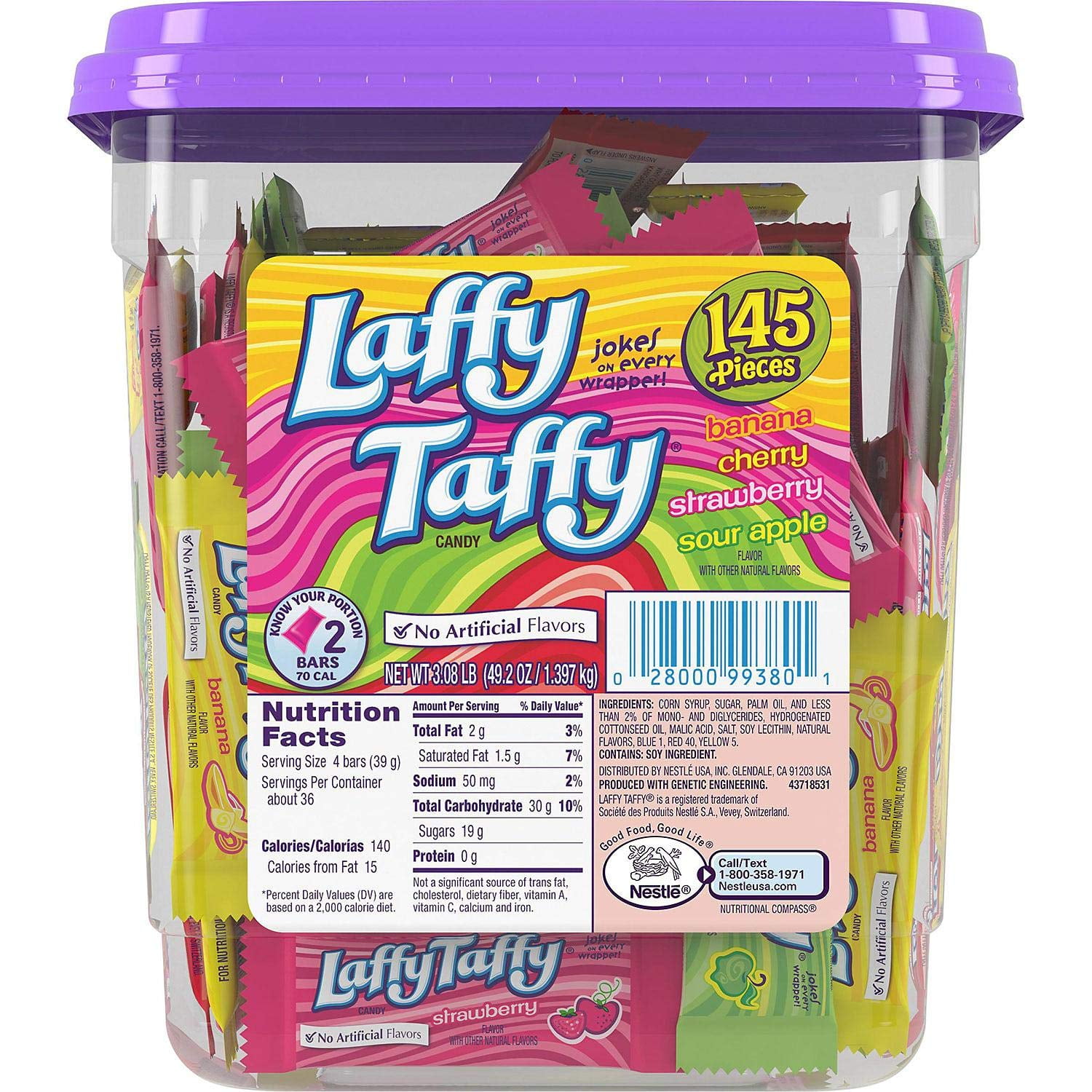 Laffy Taffy Assorted Flavors 145 ct. (pack of 3) A1 - Walmart.com