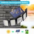 Eotvia 300 LED Solar Security Lights, IP65 Waterproof, Motion Sensor ...