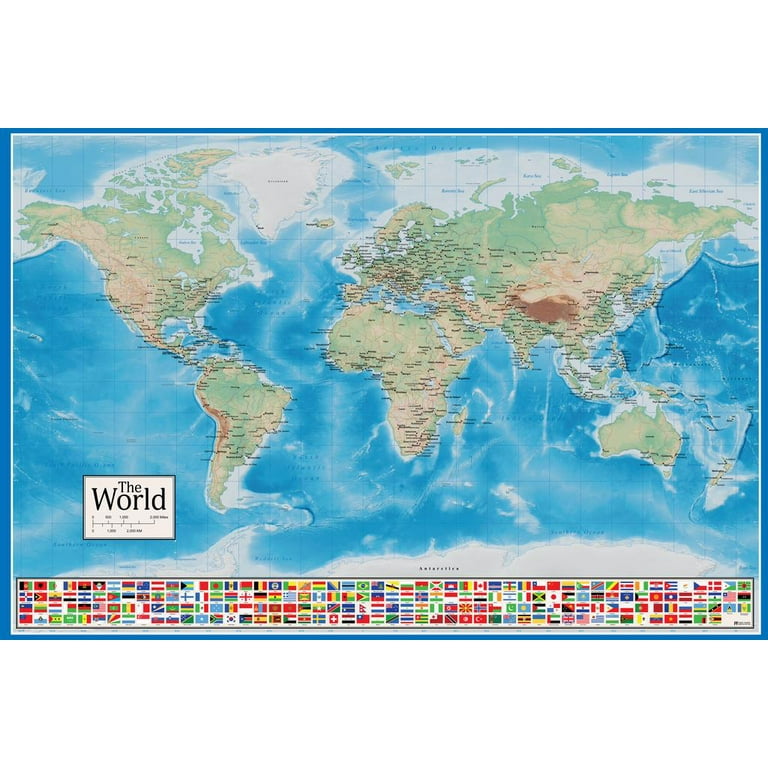 Cool World Map Graphic