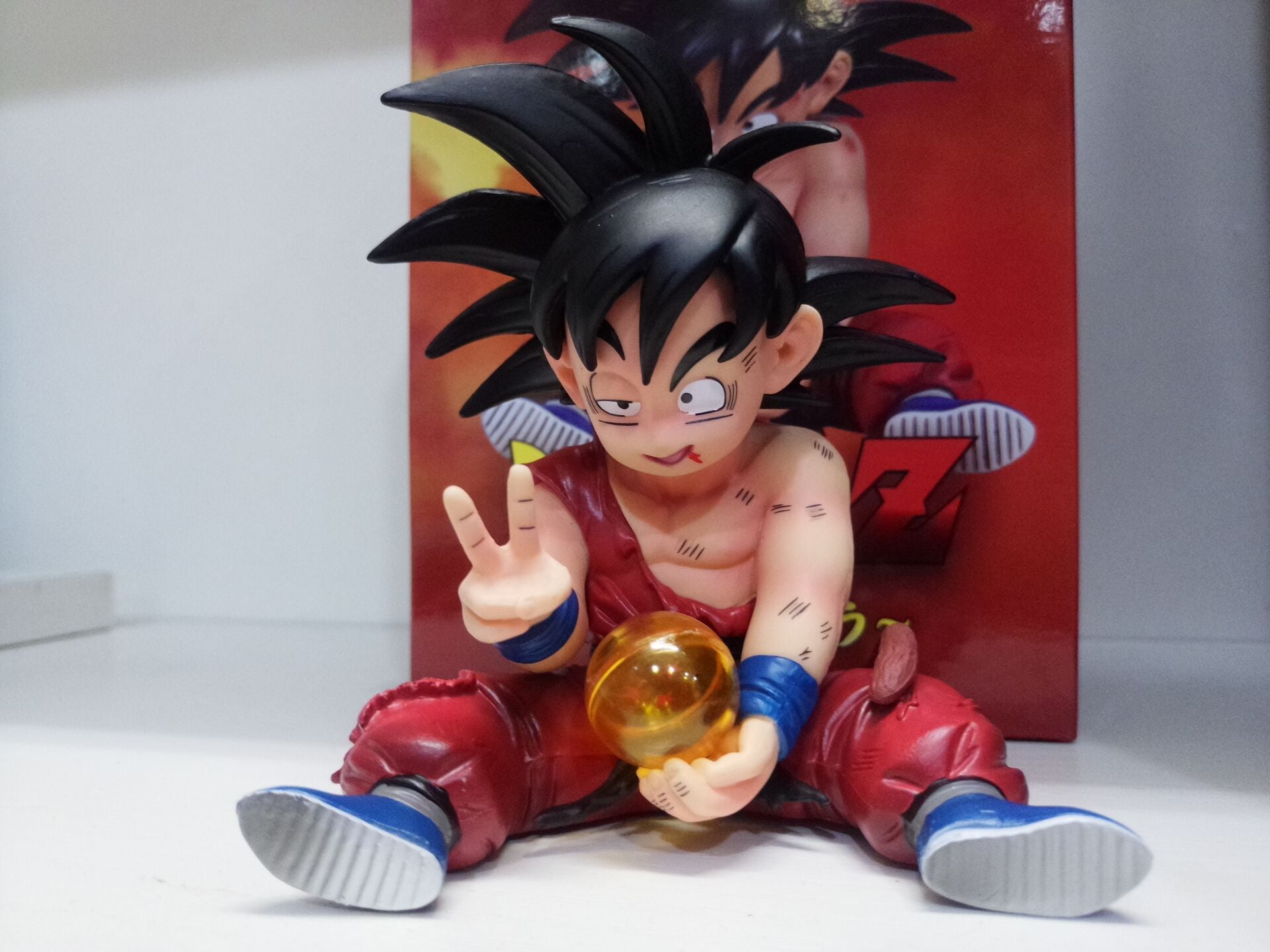 Dragon Ball Son Goku GK PVC Figura Cansado Sentado Postura Infancia ...