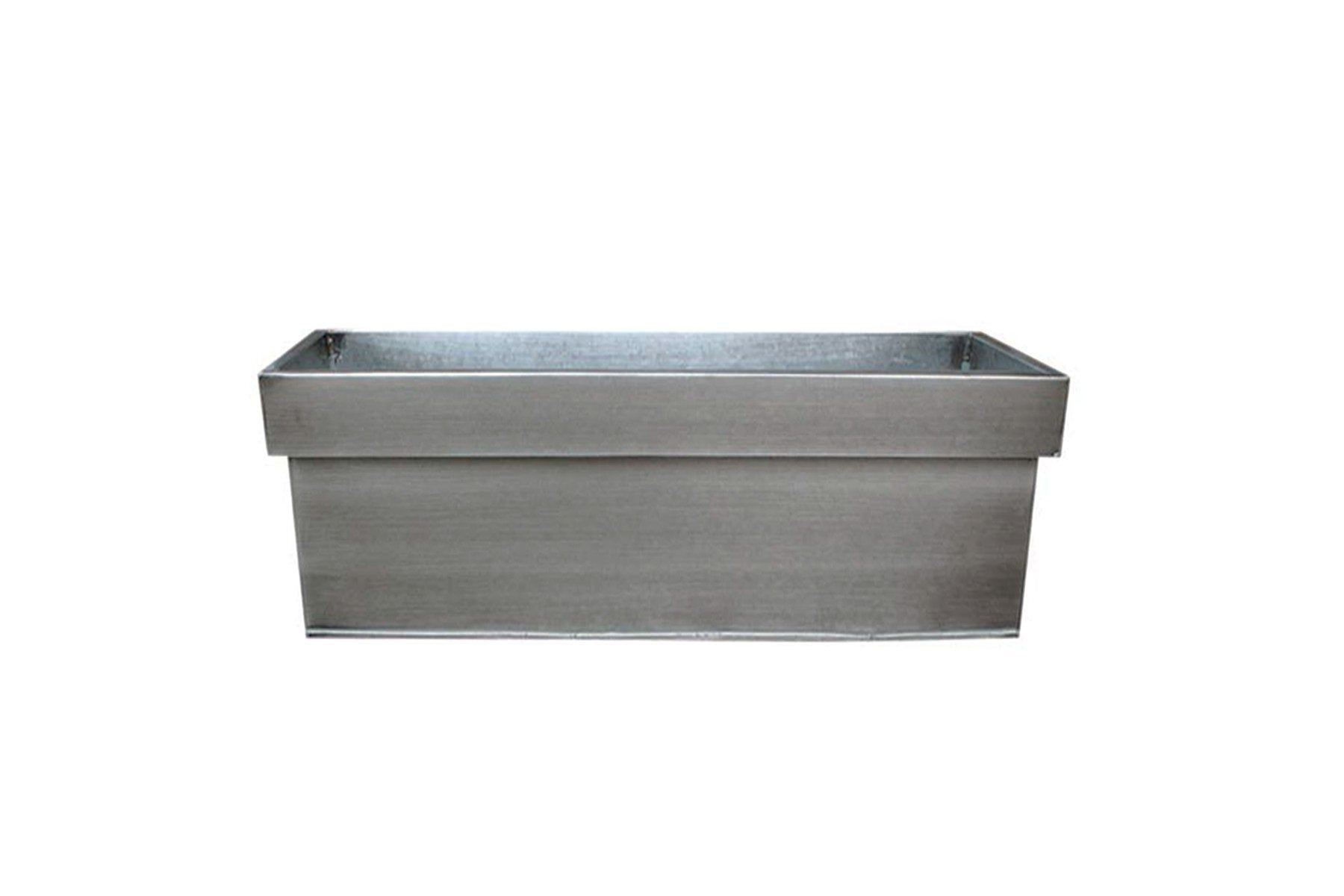 Titanium Finish Rectangular Metal Planter - Walmart.com